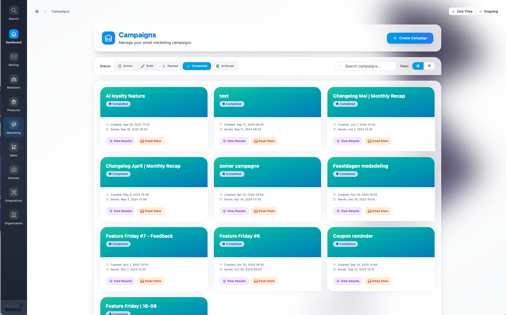 Walnut — Loyalty, POS, analytics & campaigns in one platform